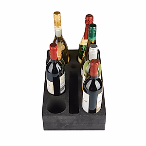 SCHAUMEX® - Foam Bottle Holder - Special Foam for Camping, Caravans, Motorhomes and Boats - Made in Germany - Space for 8 Bottles/Drinks