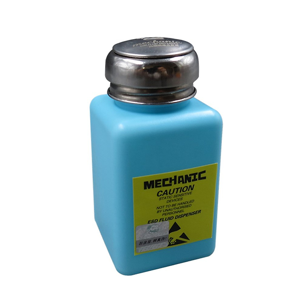 DIYPHONE Push Down Alcohol Pump Dispenser - Plastic Alcohol Bottle with Flip Top Cap for Mobile Phone LCD Screen Cleaning- 6.3 Oz Bottle