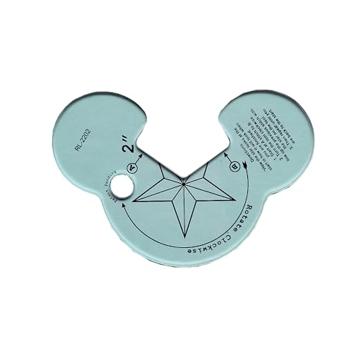 HONEYSEW Super-Star Quilting Template for Domestic Sewing Machine 1/8" Thick