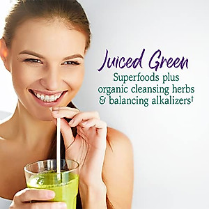 Garden of Life Raw Organic Perfect Food Alkalizer & Detoxifier Juiced Greens Superfood Powder - Lemon Ginger, 30 Servings - Non-GMO, Gluten Free Whole Food Dietary Supplement, Plus Probiotics