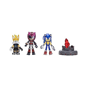 Sonic Prime 2.5" Figure Multipack with Sonic, Tails Nine & The Prism Shard with display base!