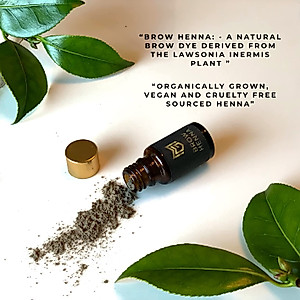 Eyebrow Henna Tint Kit Dyes Brow Hair | BONUS VIDEO TUTORIAL | Professional Salon & At Home DIY Brow Coloring kit | Vegan Cruelty Free | Complete Kit Instant Semi Permanent Coloring | MG COSMETICS