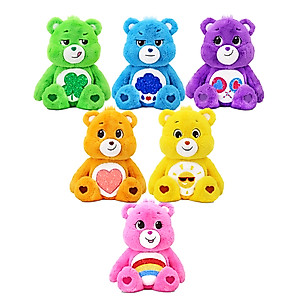 Care Bears 18" Plush - Cheer Bear with Glitter Belly Badge - Soft Huggable Material!, Pink