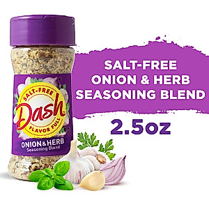 Dash Salt-Free Seasoning Blend, Onion & Herb, 2.5 Ounce (Pack of 8)