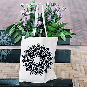 9 Pack Large Mandala Stencils for Painting Mandala Painting Templates Reusable Floral Mandala Drawing Stencils for Wall Floor Furniture Fabric Canvas Wood DIY Craft Art Supplies Home Decor