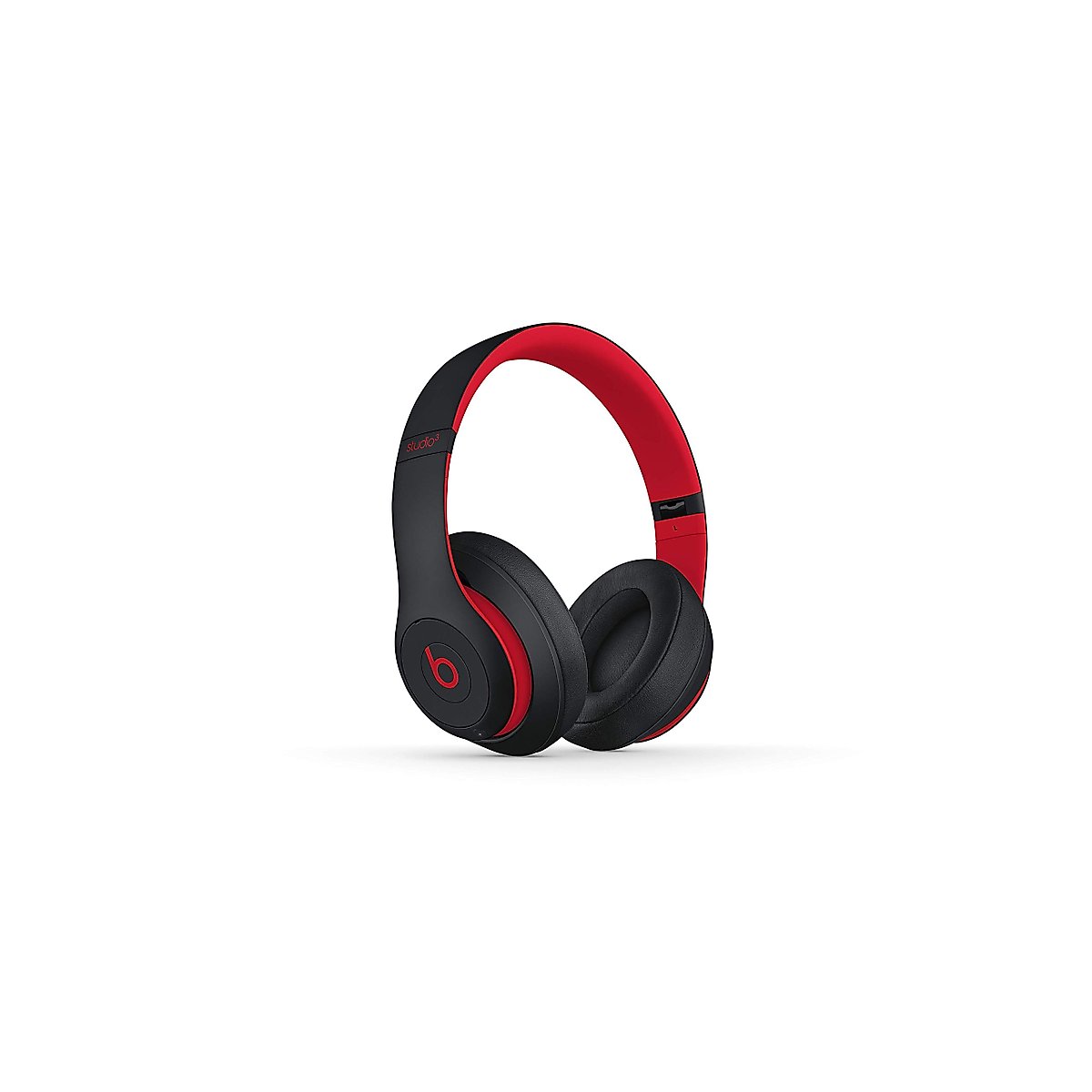 Beats Studio3 Wireless Noise Cancelling On-Ear Headphones - Apple W1 Headphone Chip, Class 1 Bluetooth, Active Noise Cancelling, 22 Hours Of Listening Time - Defiant Black-Red (Previous Model)