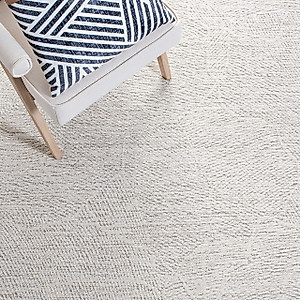 SAFAVIEH Metro Collection Runner Rug - 2'3" x 12', Natural & Ivory, Handmade Wool, Ideal for High Traffic Areas in Living Room, Bedroom (MET999A)