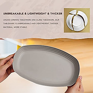 Greenandlife Lightweight Wheat Straw Plates - 4 Pack 11.5inch Unbreakable Dinner Plates, Dishwasher & Microwave Safe, BPA free, for Kids, Children, Toddler & Adult(X-Large)