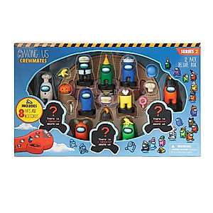 Among Us Stamps for Kids | 12 Among Us Toys Out of 16 Collectibles in 1 Box | Among Us Merch Incl. Mini Toys Like The Peeled, The Unbearable, The Dead Body, and The Ghost