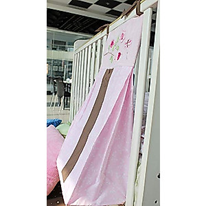 CribMATE Nursery Diaper Stacker for Baby Girl Pink Floral Ladybug Butterfly Diaper Stacker