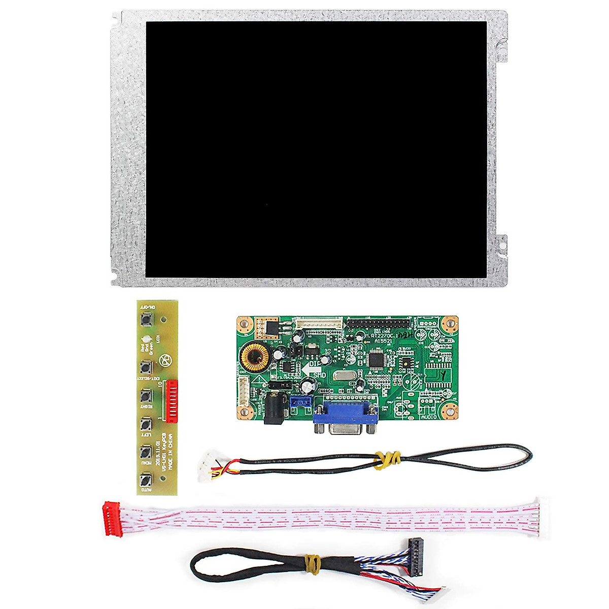 LCDBOARD 8.4" IPS LCD Screen 8.4 inch 800X600 Display M084GNS1 R1 with VGA Controller Board RT2270C-A (for DIY Monitor)