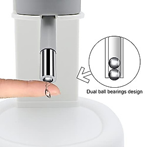 Wontee Hamster Water Bottle with Stand for Dwarf Hamsters Syrian Hamster Mice Gerbils Rats (4oz, White)