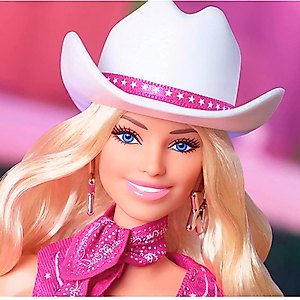 Barbie: The Movie Collectible Doll Margot Robbie as in Pink Western Outfit