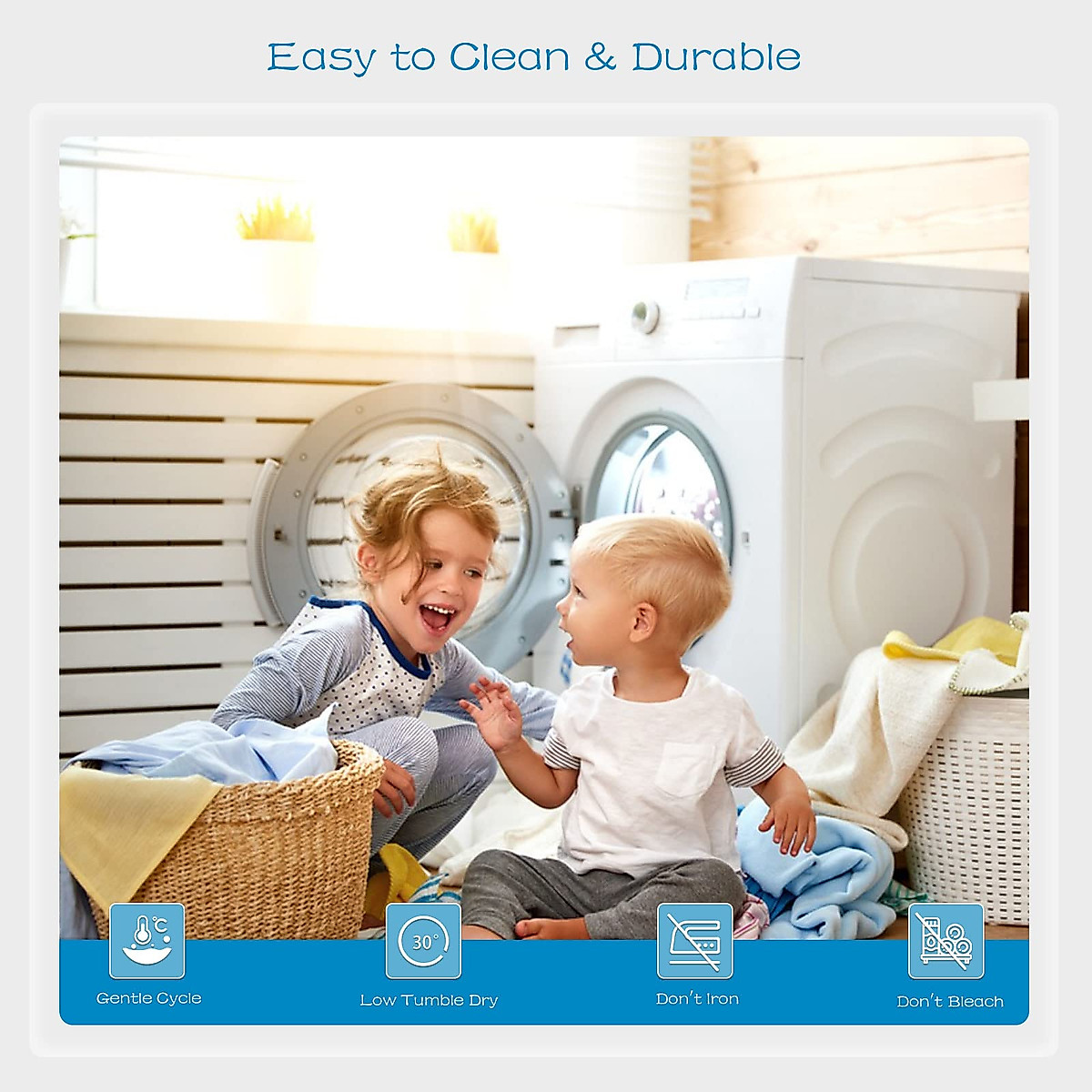 GRT 2 Pack 100% Waterproof Mattress Protector Twin Size, Breathable & Noiseless Waterproof Mattress Cover Fitted Deep Pocket from 5" to 19", Smooth Washable Twin Bed Protector - Vinyl Free