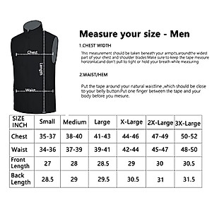 fit space Men's Lightweight Vest Softshell Sleeveless Windproof Jacket with Zipper Pocket Cycling Travel Hiking Running Golf (Black,Small)