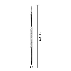 BeeSpring Stainless Steel Blackhead Needle/Loop Blackhead Extractor/Comedone Extractor/Blackhead Remover/Whitehead Remover