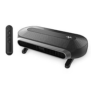 Vornado AXL Low-Profile Oscillating Fan with Remote, Adjustable Tilt, Modern Energy Efficient Vertical Fan, 5 Quiet Speeds, Touch Controls