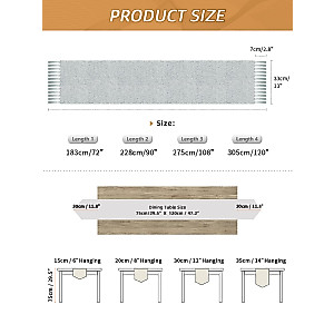 Thanksgiving Fall Table Runner 72 Inches Long Rustic Pumpkin Harvest,Autumn Kitchen Dining Leaves Table Decoration for Home Party Decor 13x72 Inch