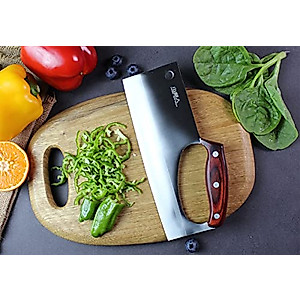 HIDAMOS Professional Chef Knife Super Sharp Effort Saving Kitchen Knives Stainless German Steel Cleaver for Meat/Vegetable