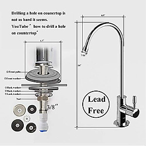 Geekpure 6-Stage Reverse Osmosis RO Drinking Water Filter System with DI Filter TDS to 0-75 GPD