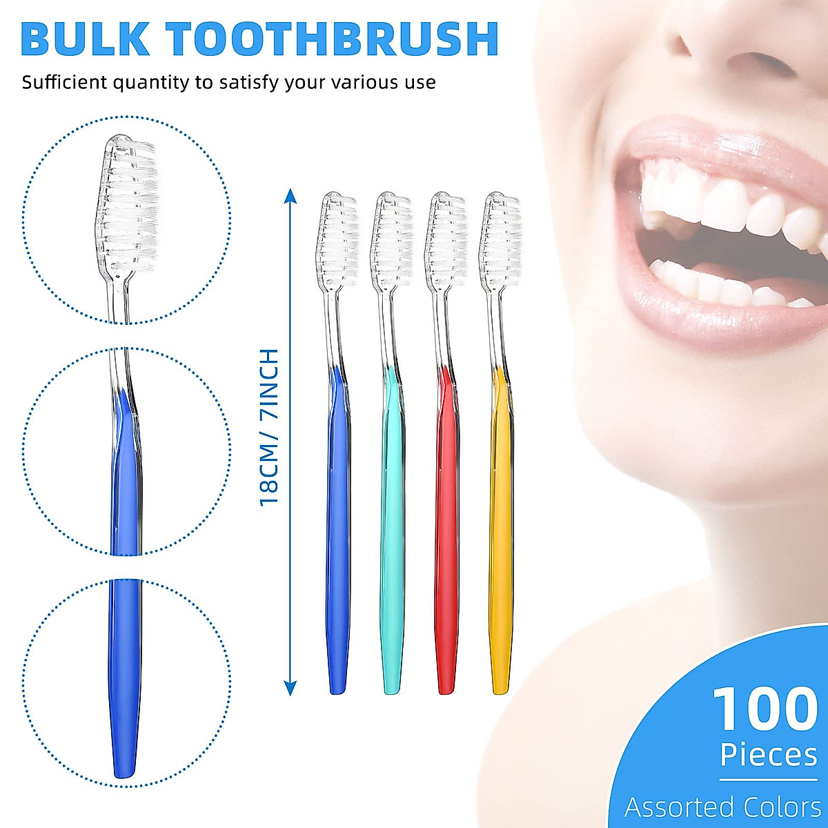 Yungyan 200 Pcs Disposable Toothbrushes and Razors Bulk Individually Wrapped for Homeless Soft Toothbrush Stainless Steel Blade Shaving Razors for Men Adults Shelter Nursing Home Charity Travel Hotel