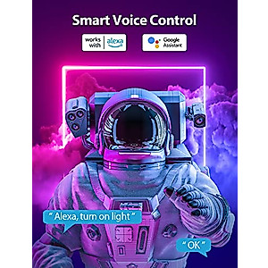 Lucienstar Neon Rope Lights, 10ft/3m RGB+IC Neon Light with Music Sync Smart App, 16 Million DIY Colors, Works with Alexa, Google Assistant, LED Strip Lights for Bedroom, Living Room, Gaming Room