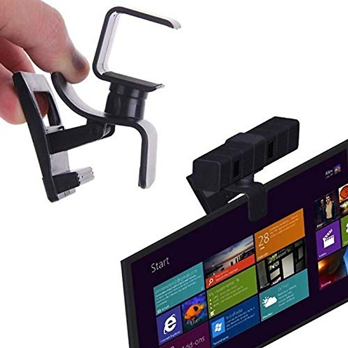Parts & Accessories Camera Eye Mount Holder Stand Adjustable TV Clip Stand for PS4 Console Sensor - (Color: Black)