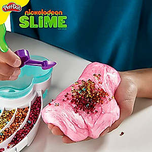 Play-Doh Nickelodeon Slime Brand Compound Rainbow Mixing Set, Pre Made with Add-in Charms, Kids Arts & Crafts Kit, Preschool Sensory Toys, Ages 4+