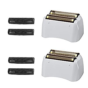 2 Packs Pro Shaver Replacement Foil and Cutters Compatible with Andis #17155 & #17150 Shaver Pro Foil (Golden)