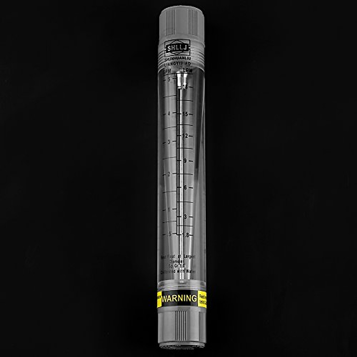 Plastic Tube Water Flow Meter Liquid Rotameter 0.5‑5 GPM / 1.8‑18 LPM Widely Used for Water Industrial