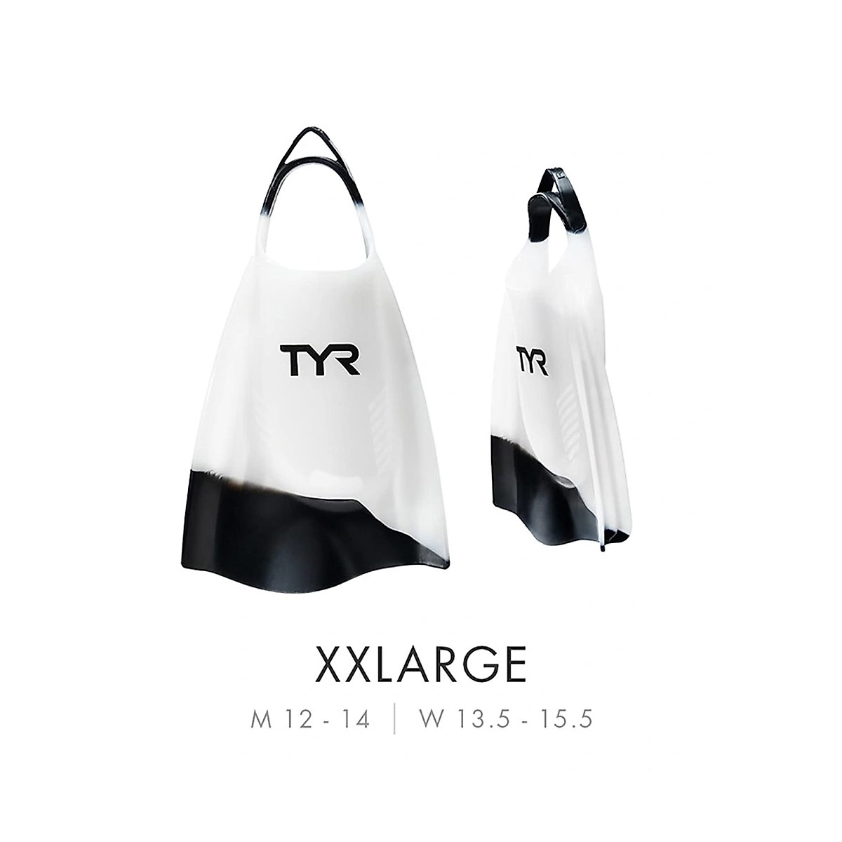 TYR Hydroblade Swim Training Fins, Clear, X-Large