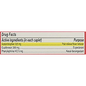 Tylenol Cold + Head Congestion Severe, 24 Caplets (Pack of 2)