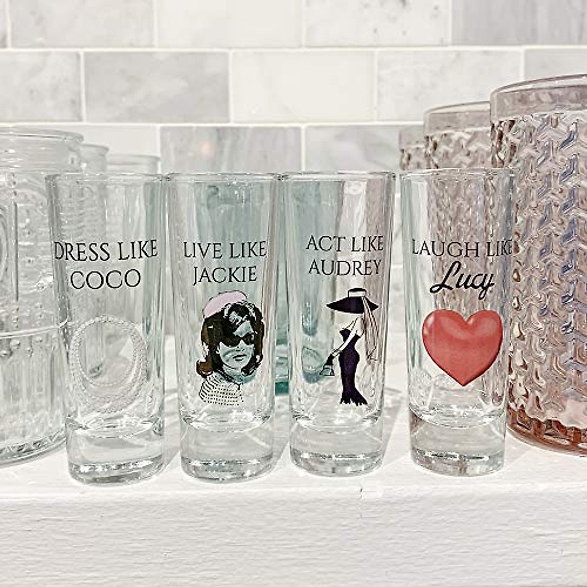 Myxx Coco, Jackie, Audrey, Lucy Shot Glasses