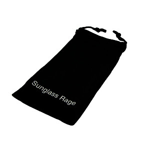 Sunglass Rage Style F19 Largest Polarized Fit Over Sunglasses Pouch (Black-Medium Dark Gray Lens, 2 3/4)