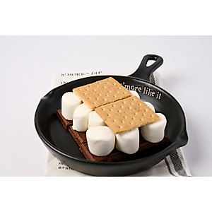 Mud Pie, Black, S'More Set, 11.75" x 8" | spoon 5.5" 26" x 16.5", skillet 11 3/4" x 8" | towel 26" x 16 1/2"
