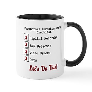 CafePress Paranormal Investigator's Checklist Mug 11 oz (325 ml) Ceramic Coffee Mug