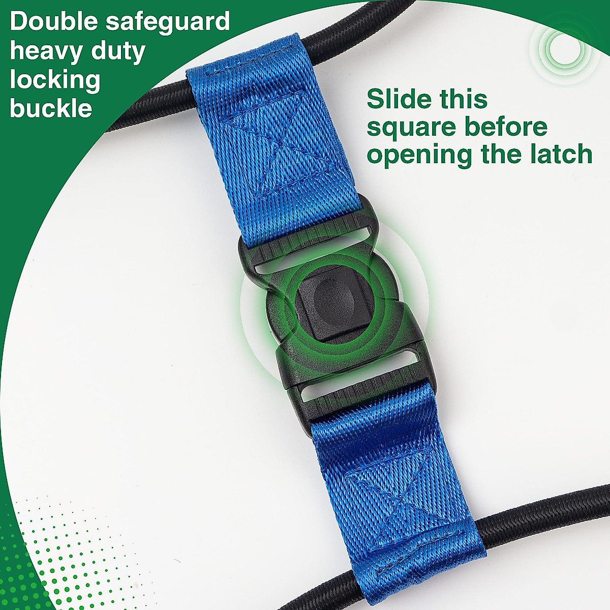 Trash Can Lock 2 PCS, Lid Lock for 30-50 Gal Outdoor Garbage Cans, Outdoor Trash Cans, Animal, Squirrel, Dog and Raccoon Proof