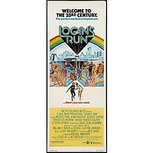 Logans Run Movie Poster Insert 14x36