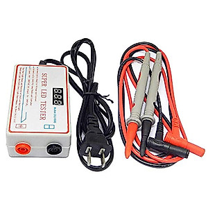 LED Light and TV Backlight Tester, 0-300V Adaptive Voltage LED Strip Lamp Beads Repair Testing Tool with Gold Plated Pin and Power Cable, Suitable for All LED Light Repairs