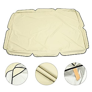 YARNOW Hammock Swing Rocking Chair Outdoor Outdoor Swing Canopy Cover for Park Patio Shade Swing Cover for Garden Poolside Balcony Backyard 76.64x49.12x5.89in Hammock Swing Rocking Chair Outdoor