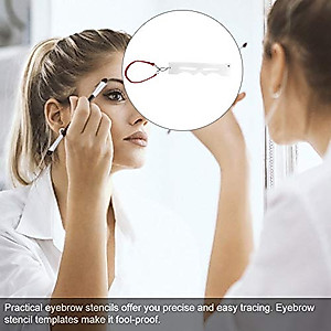 Eyebrow Templates, 12PCS Eyebrow Stencil Synophridia Drawing Shaper Eyebrow Groomin Shapeing Kits Brow DIY Makeup Tools