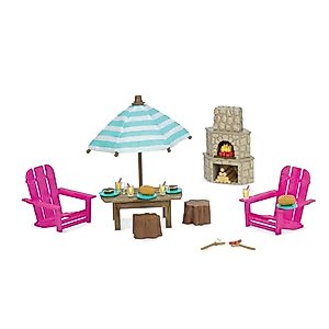Li'l Woodzeez Patio Set & Outdoor Fireplace Set