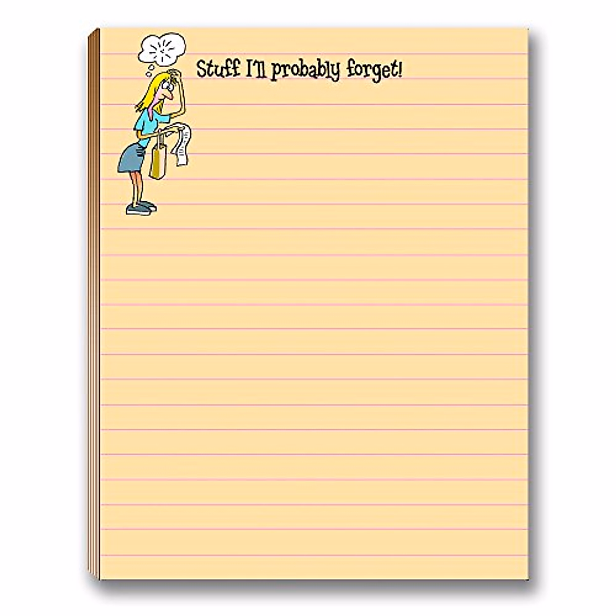 Stonehouse Collection Funny To Do List Notepads Assorted Pack - 4 Pads For Your Lists - Office Notepads - USA Made (Funny Pack)