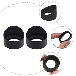 TEHAUX 2 pcs Soft Rubber Eyepiece Eye Shield 33mm Eye Guards Cups Eyepiece Covers for Binocular Microscope