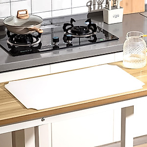 Frienda Set of 10 Wire Shelf Liner 16 x 36 Inch Heavy Duty Shelf Liners Packed Flat for Wire Shelving, Waterproof Non Adhesive Plastic Mat for Metal Rack Kitchen Shelves, Shoe Rack