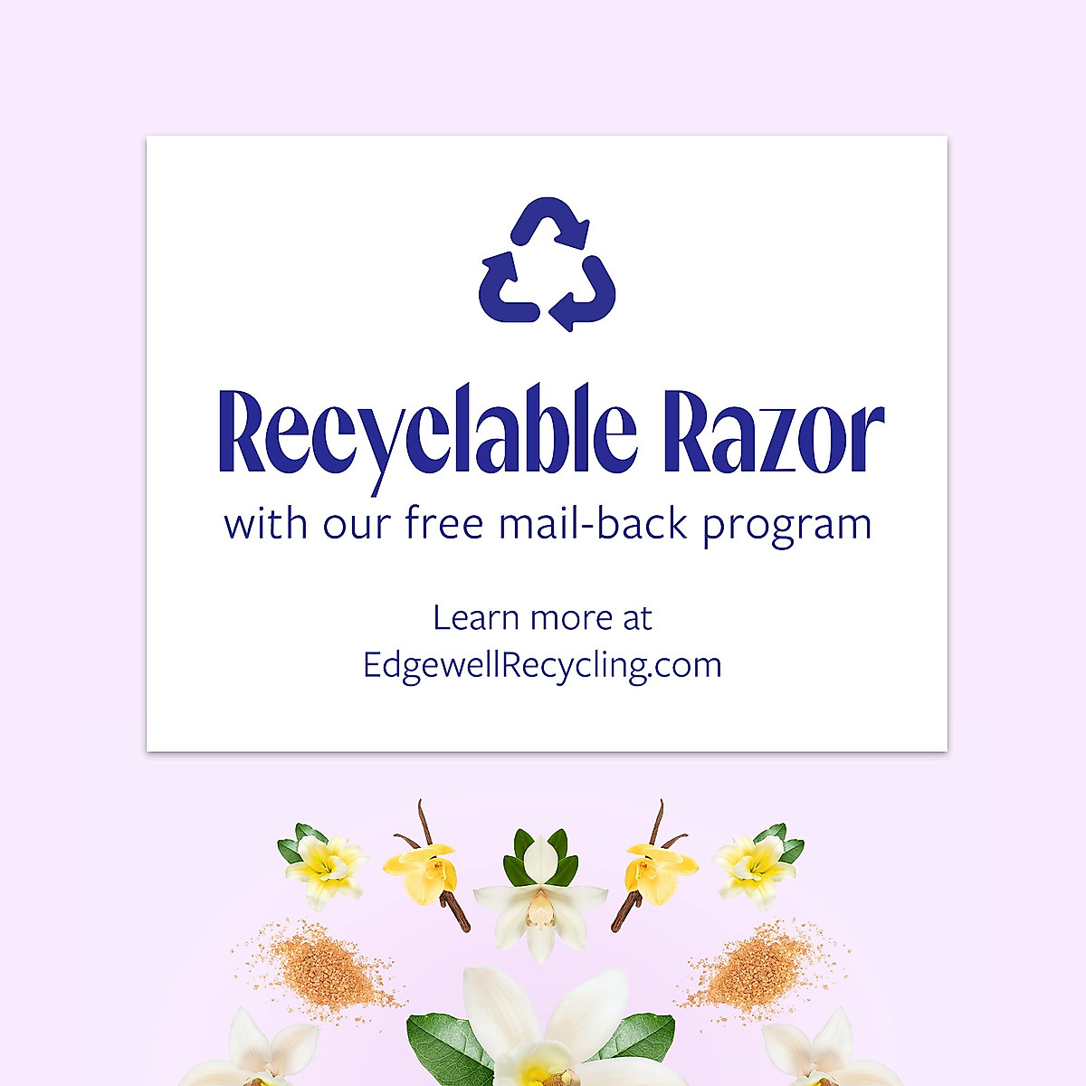 Skintimate Warm Vanilla Sugar Disposable Razor for Women, Gently Exfoliates, Four Blades are Designed to Prevent Nicks and Cuts, 3 Count (Pack of 1)