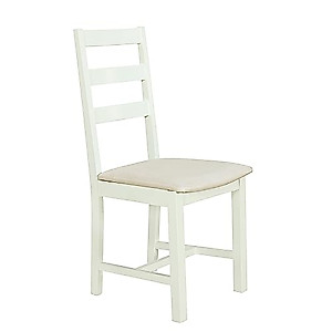 Merax Farmhouse Dining Table Set for 4, Solid Wood Frame with Upholstered Chairs and Bench, Twin, Grey