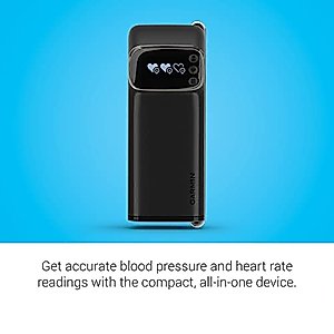 Garmin Index™ BPM, Smart Blood Pressure Monitor, FDA-Cleared Medical Device, Easy-to-Use with Built-in Display