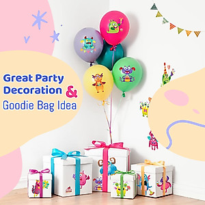 Dcuminkel Make-A-Face Stickers - 50 Sheets Kids Sticker Craft, Monster Theme Party Favor Stickers for Kids, Keep Kids Busy Activity Bulk, 10 Styles for Party School Class, Goodie bag Idea, Gift