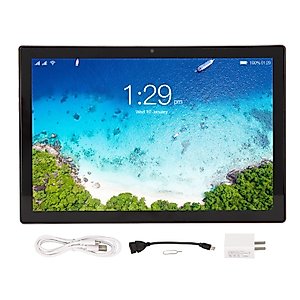 DAUZ Tablet PC, 100‑240V Octa Core CPU 4G Call for Android10 Tablet PC for Students (US Plug)